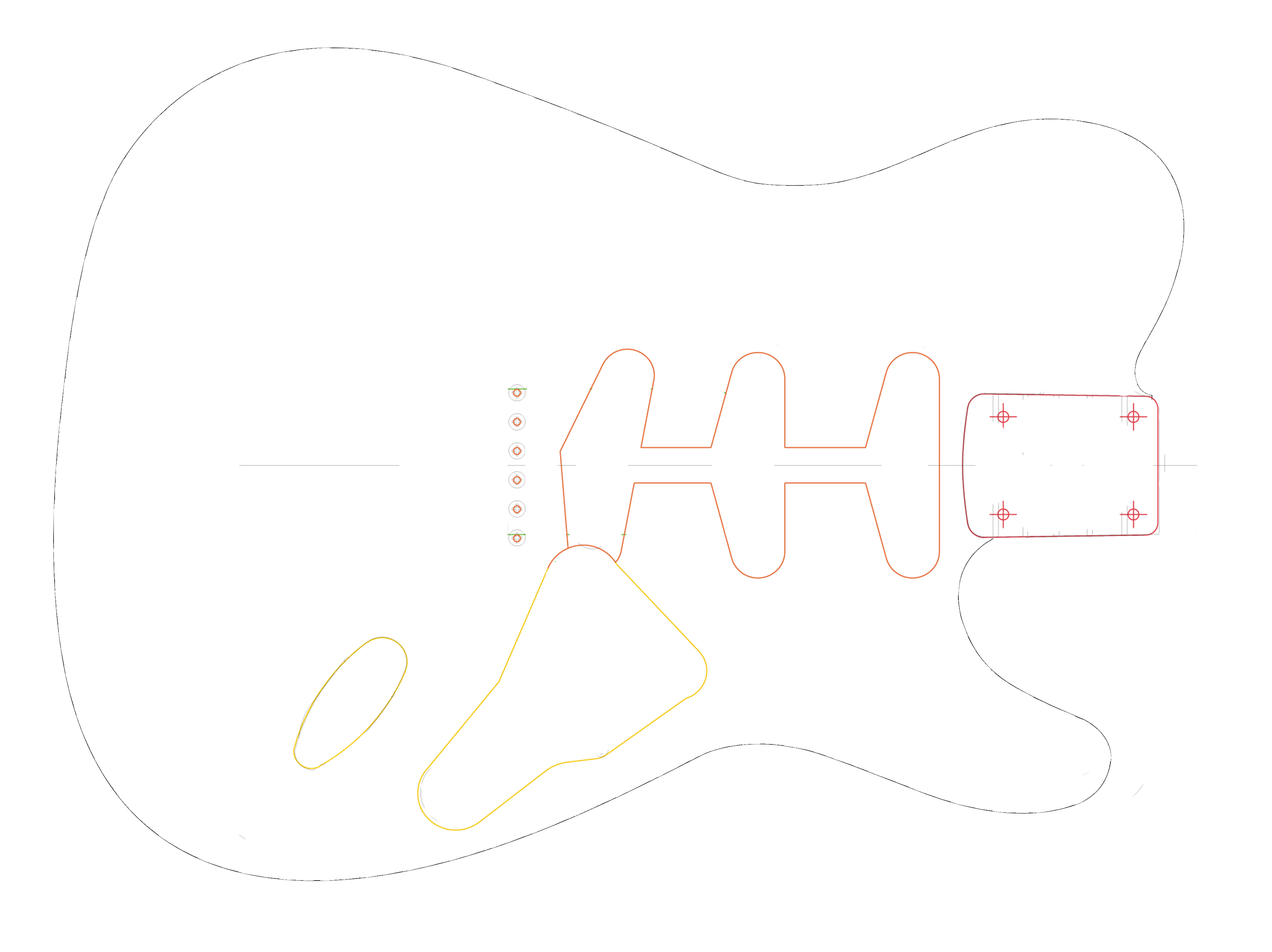 Fender Bullet Telecaster outline | NGS Restoration Guitars